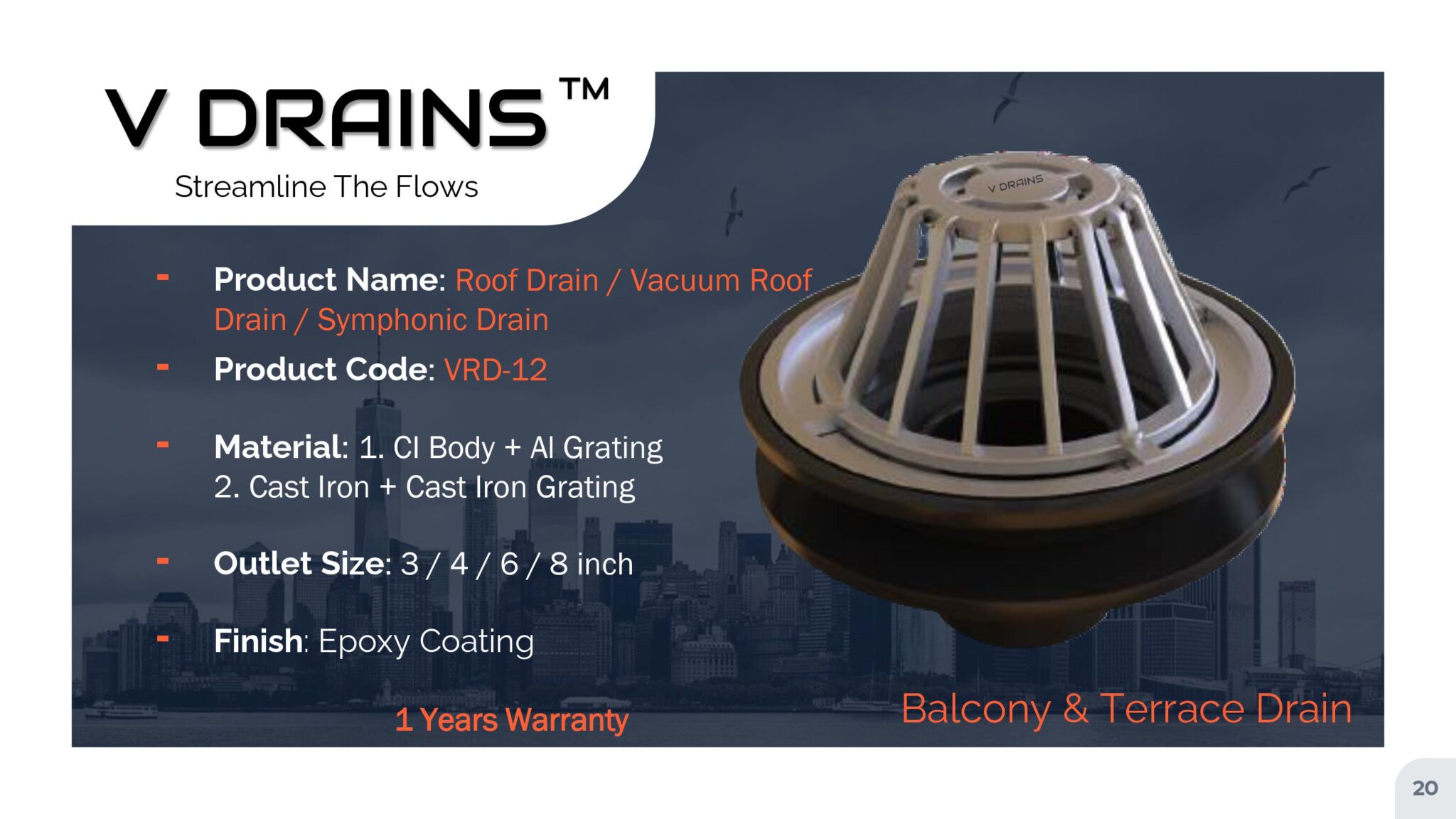 V DRAINS – Vanra Incorporation