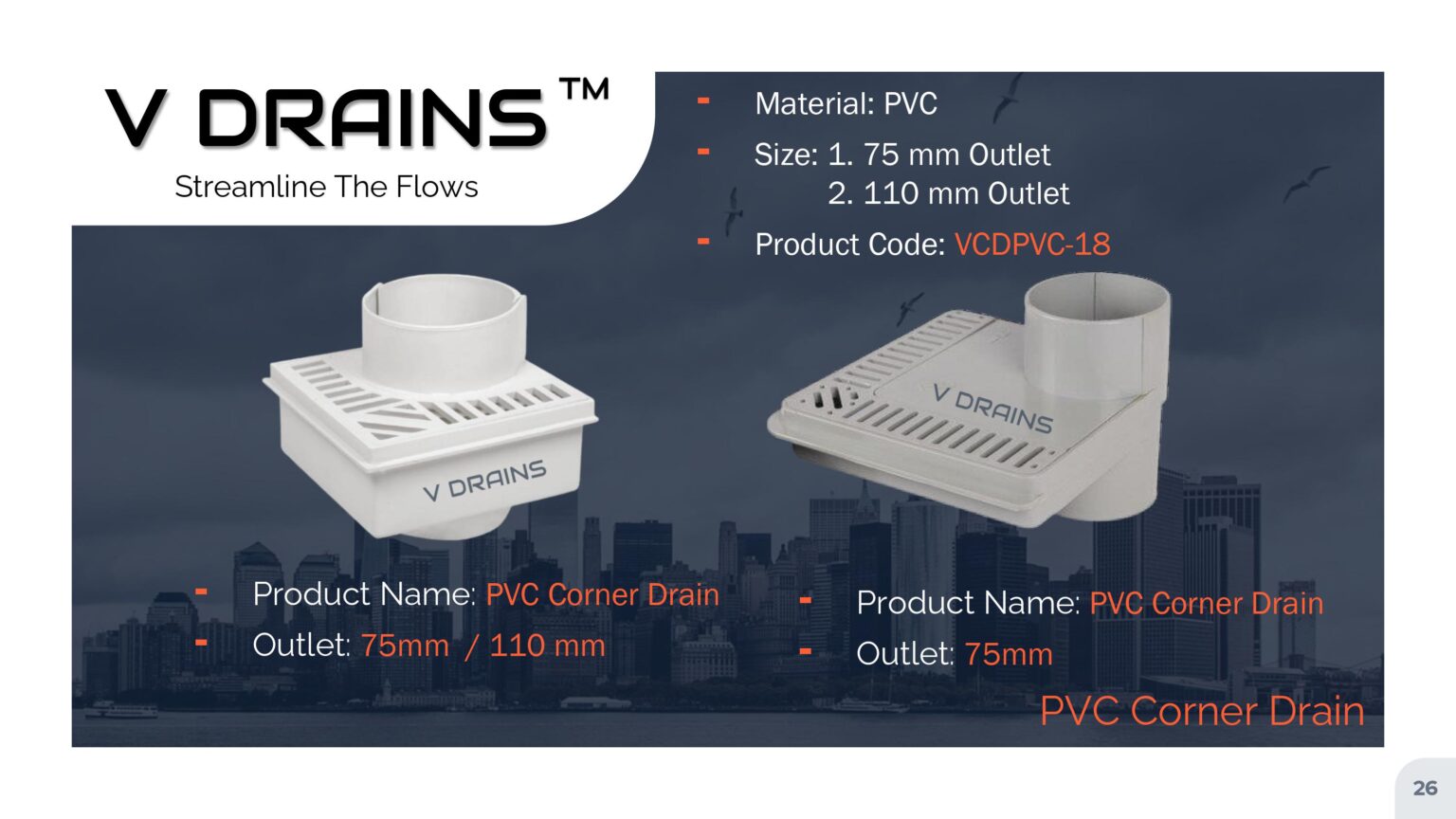 V DRAINS – Vanra Incorporation