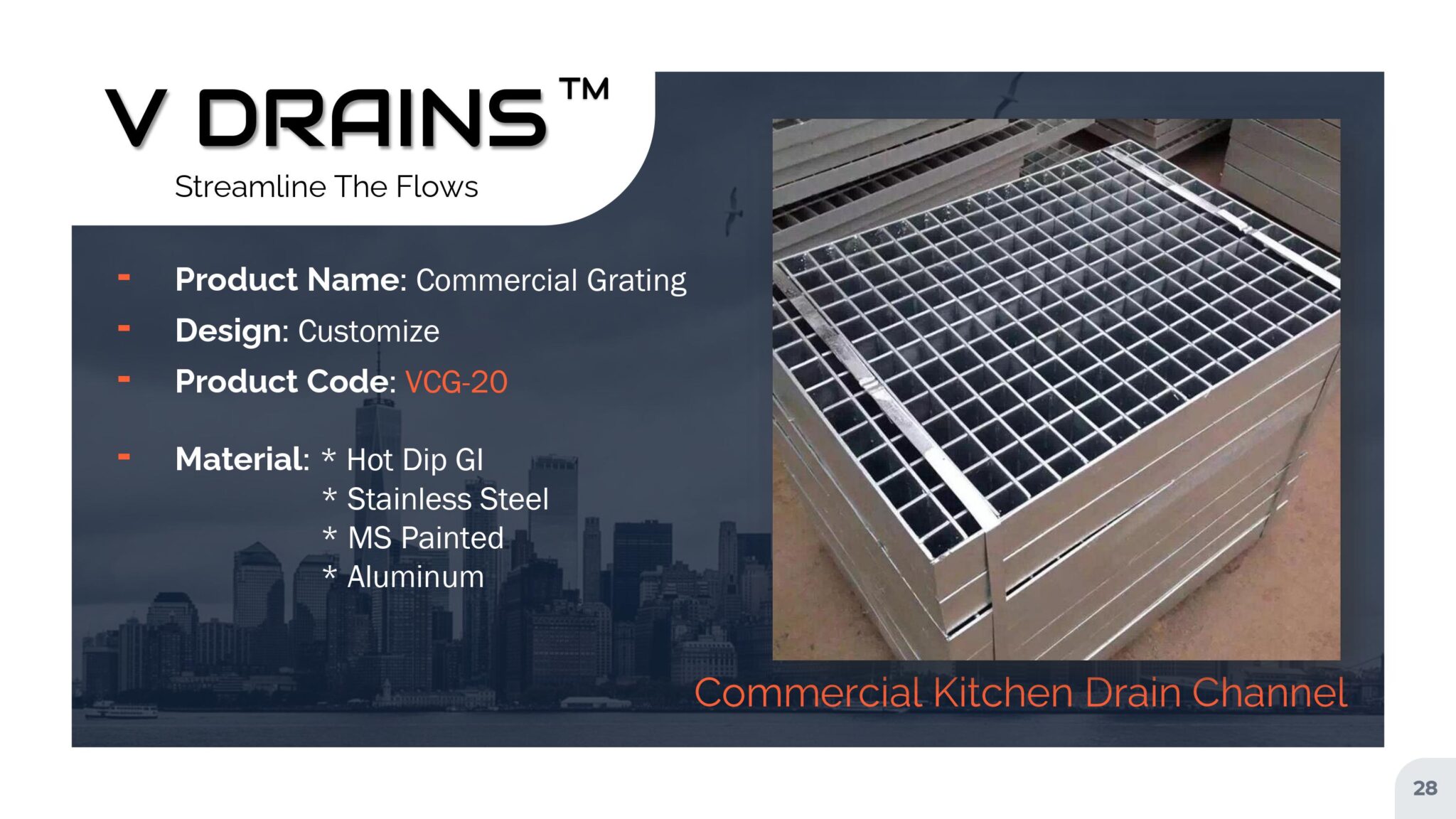 V DRAINS – Vanra Incorporation